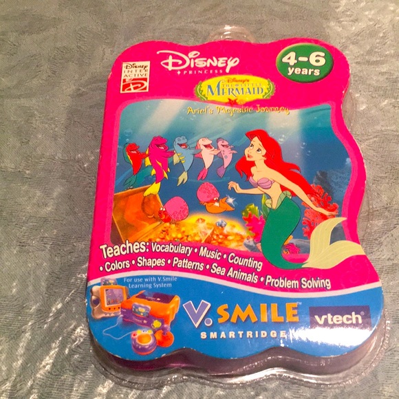 vtech | Toys | Disney The Little Mermaid Vsmile Vtech Cartridge New ...